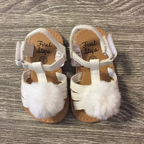 First Steps | Shoes | Nwot White Baby Sandals | Poshmark